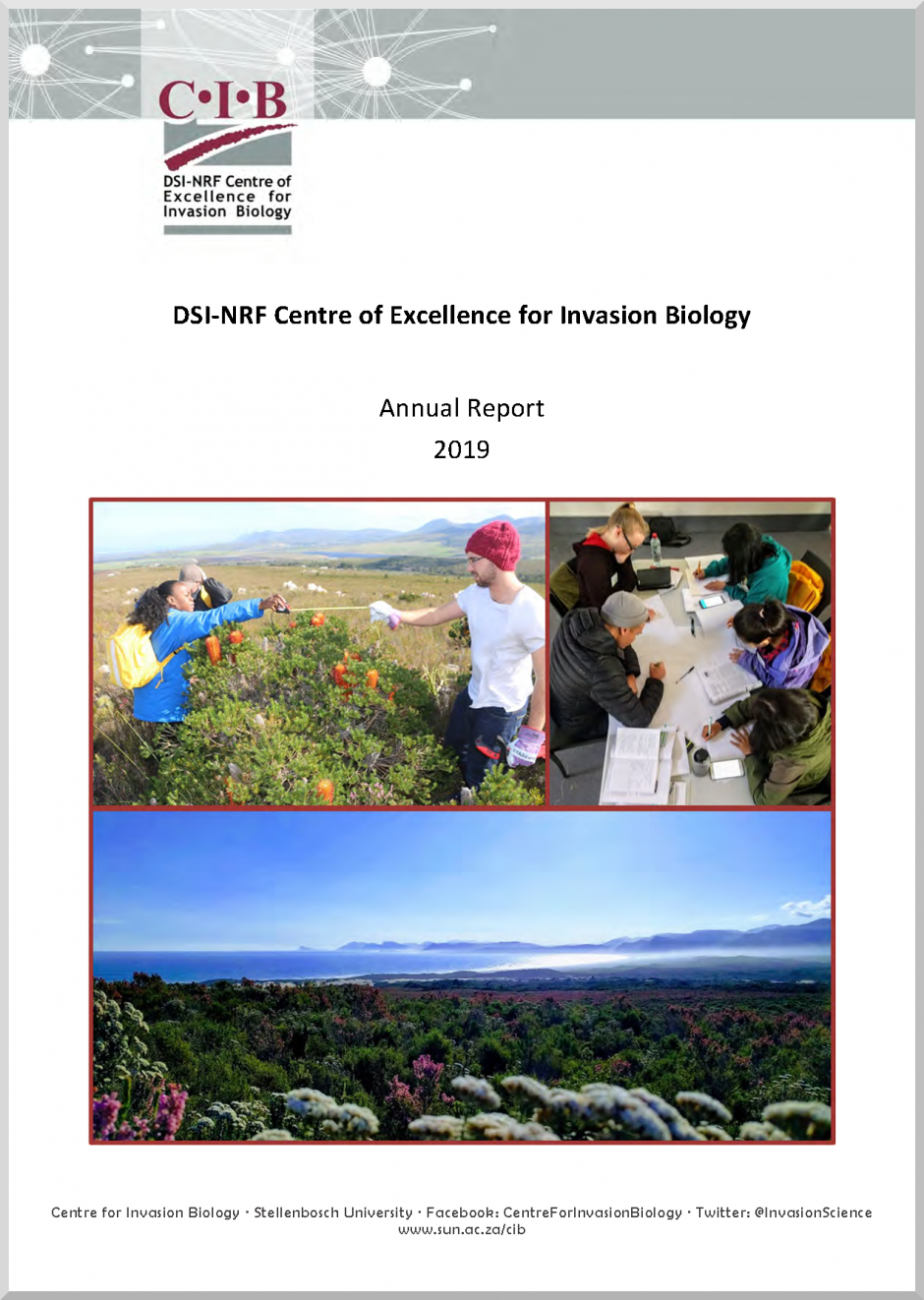 CIB_Annual_Report_2019_border – Centre for Invasion Biology