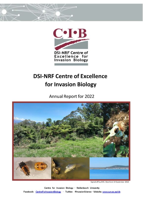 CIB_2022 AnnualReport_FINAL-cover – Centre for Invasion Biology