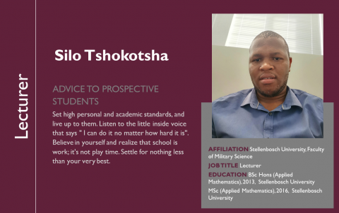 Mathematical Sciences | Stellenbosch University Open Day